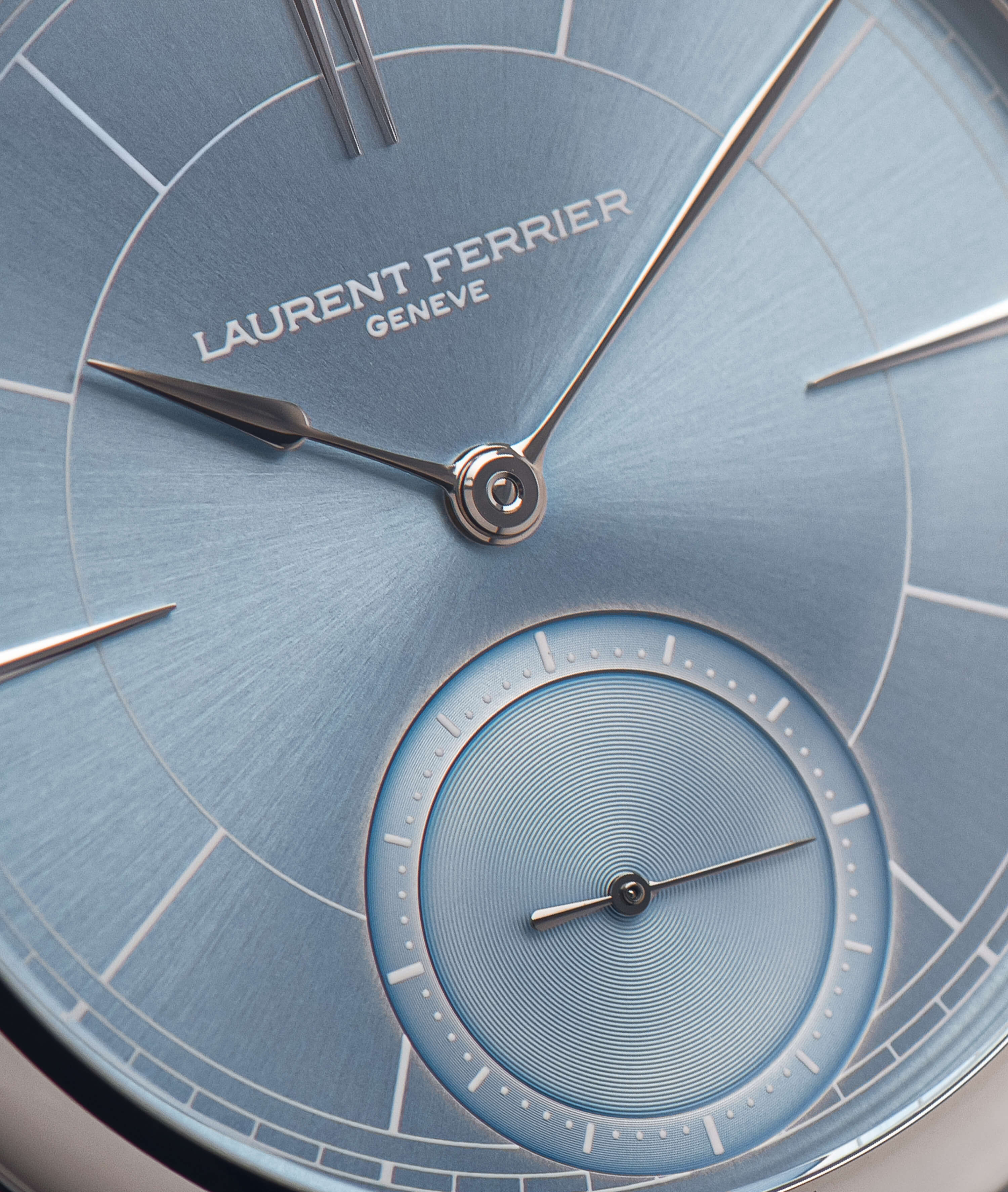 Square Micro-Rotor – Ice-Blue Dial | Laurent Ferrier
