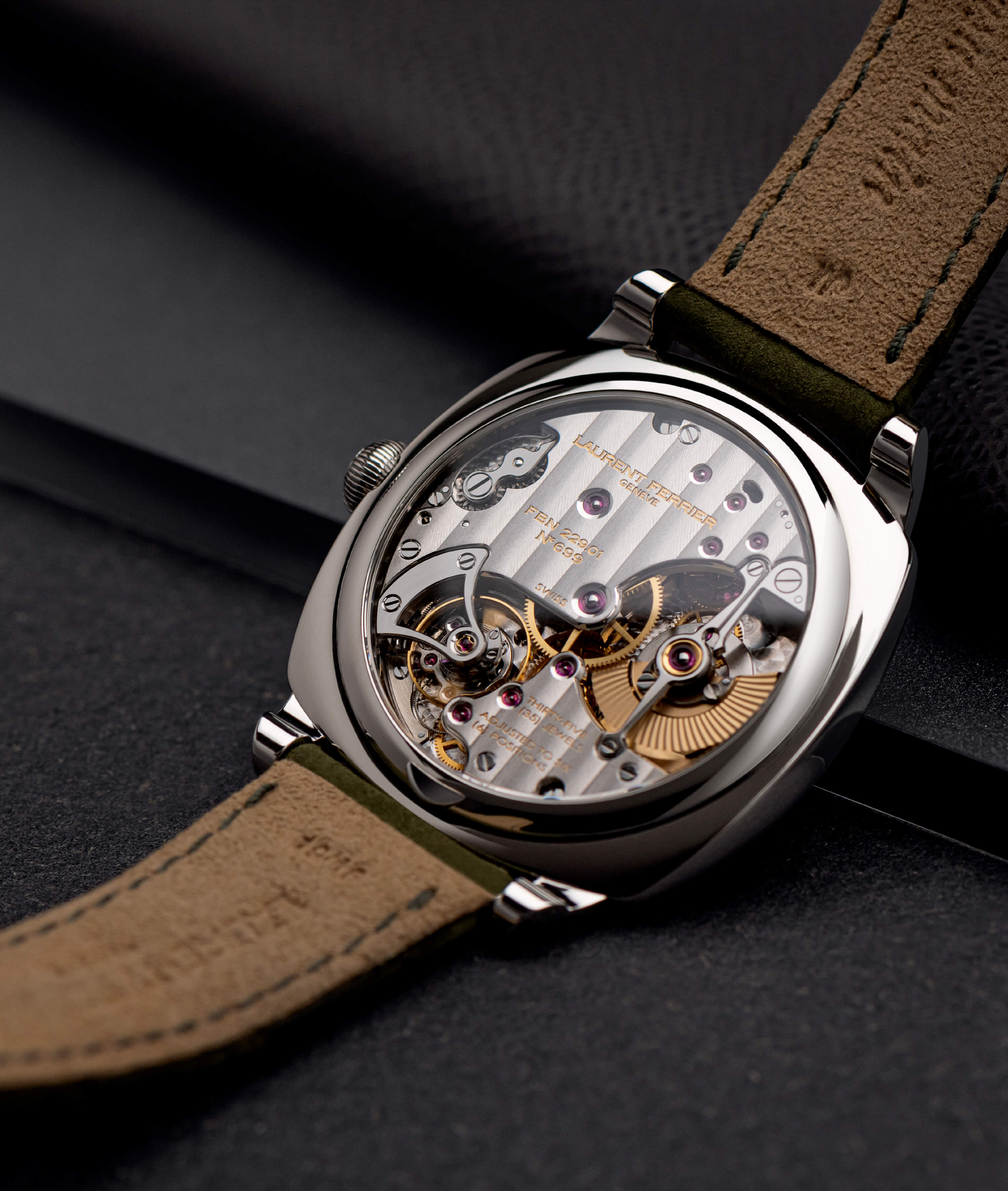 Square Micro-Rotor – Retro White | Laurent Ferrier